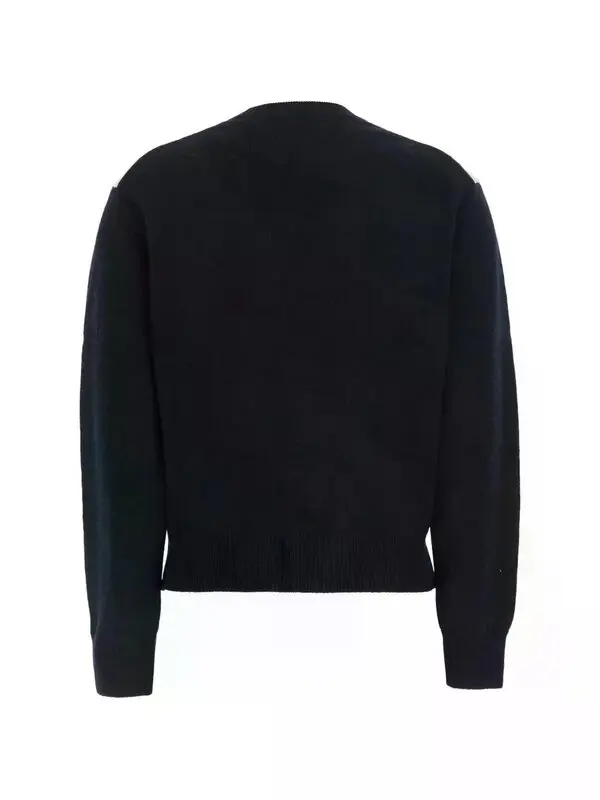 DUNST Argyle Crewneck Wool Sweater