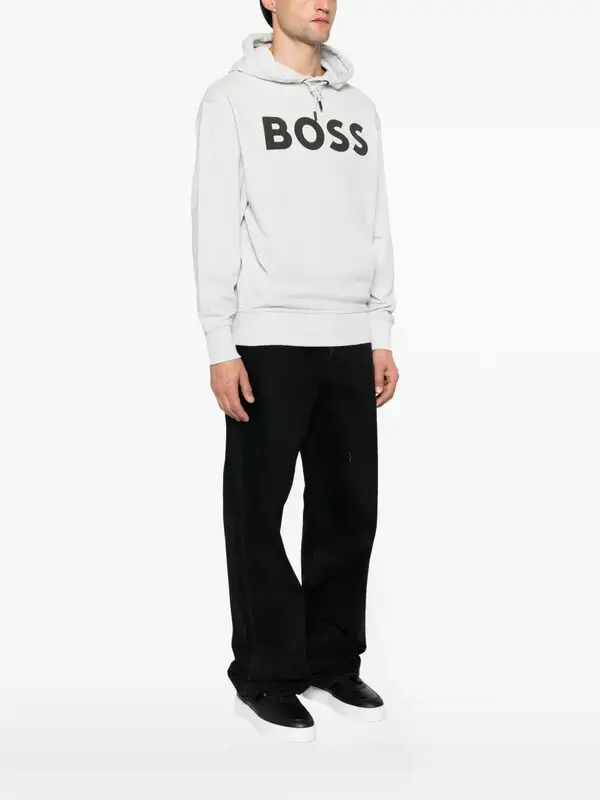 BOSS Logo-print Drawstring Hoodie