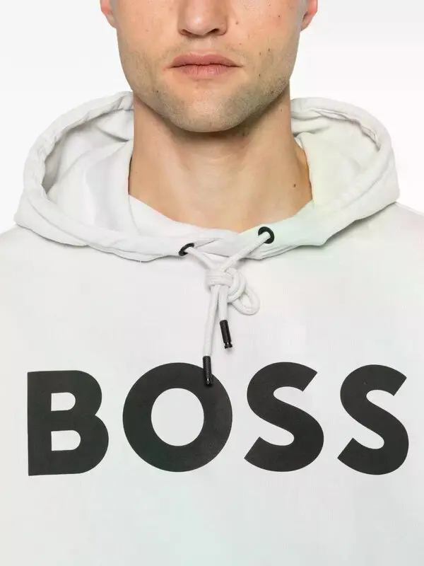 BOSS Logo-print Drawstring Hoodie