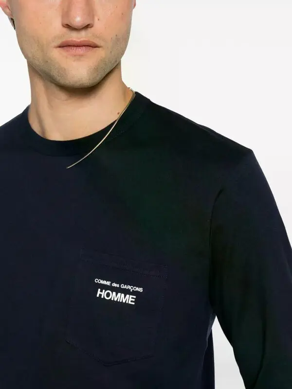 Comme Des Garçons Logo-print Pocket T-shirt