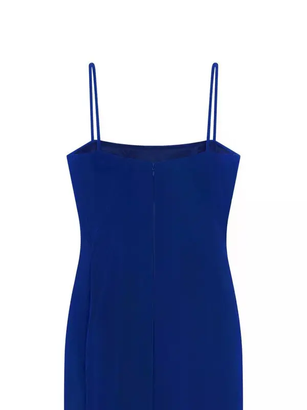 Givenchy Sliced Long Slashed Dress In Velvet