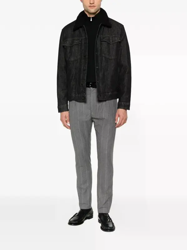DONDUP Pinstripe Pleated Trousers