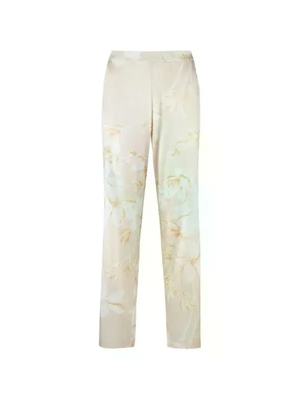 AUBADE Silk Night Floral-print Pajama Trousers