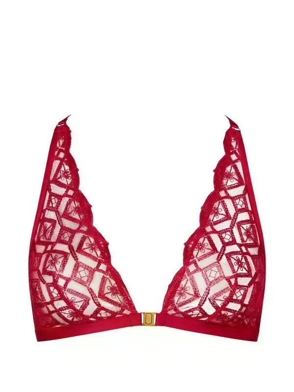 AUBADE Sense Of Illusion Triangle Bra - Red