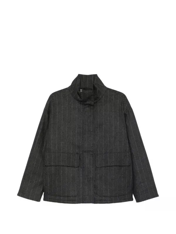 Herno Pinstripe-pattern High-neck Jacket