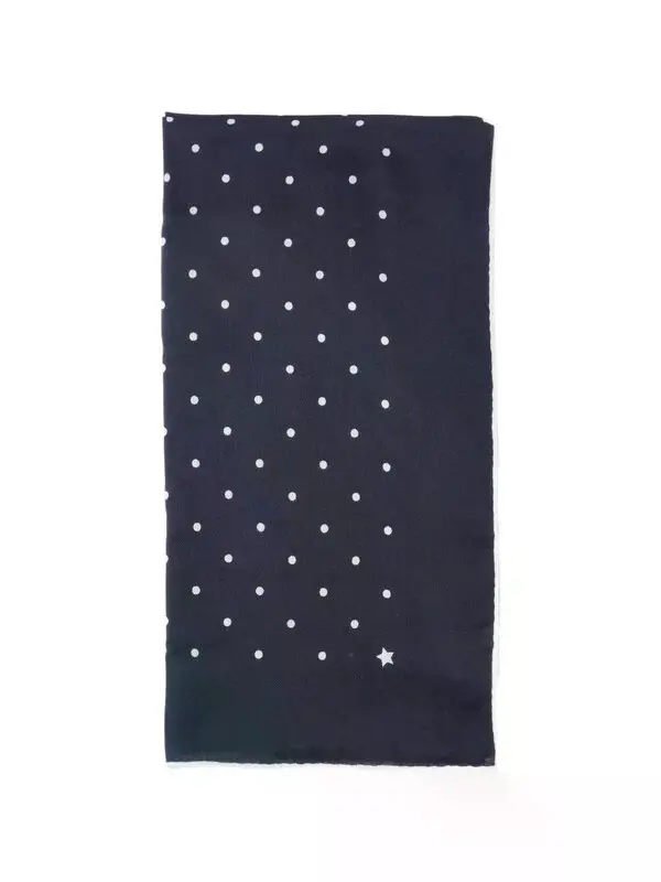 Destin Polka-dot Star-print Scarf - Blue