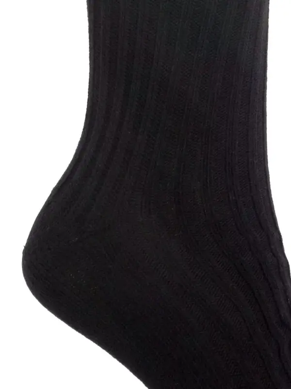 AMI Paris De Coeur Ribbed-knit Socks