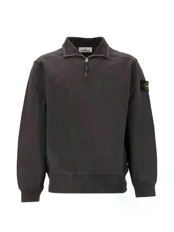 Stone Island 6100021 Brushed Organic Cotton Fleece Sweatshirt - Grey