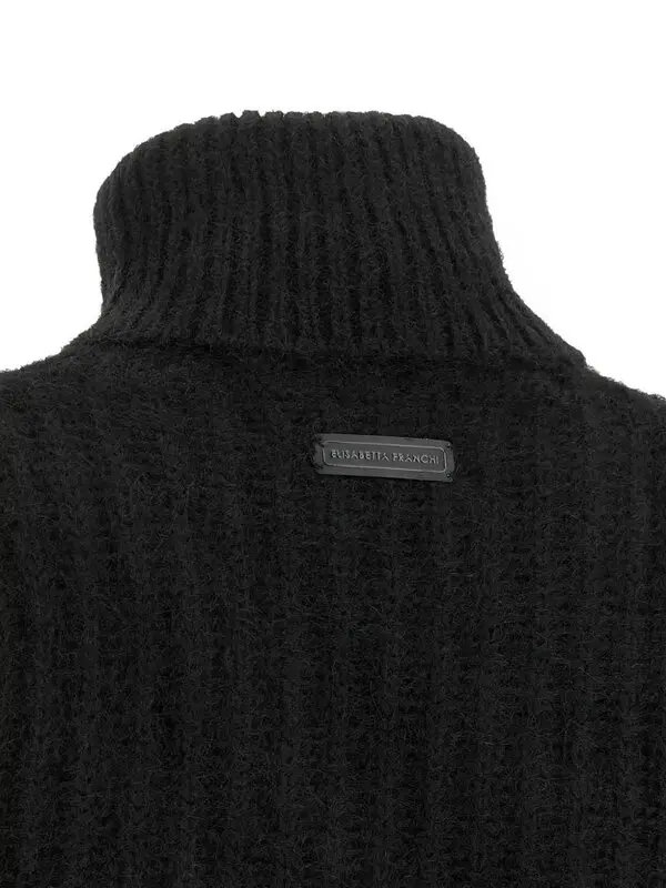 Elisabetta Franchi Knit Sweater With Ruffles