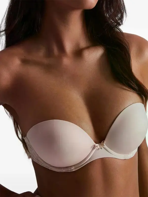 AUBADE Sweetessence Lace-trim Bandeau Bra - Neutrals