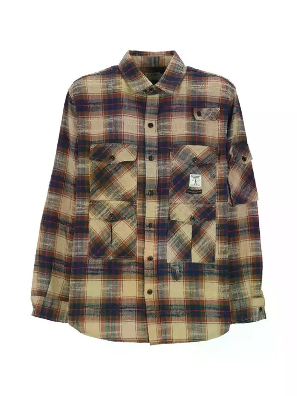 ROY ROGER'S Xengineered Garments Check-pattern Workwear Shirt