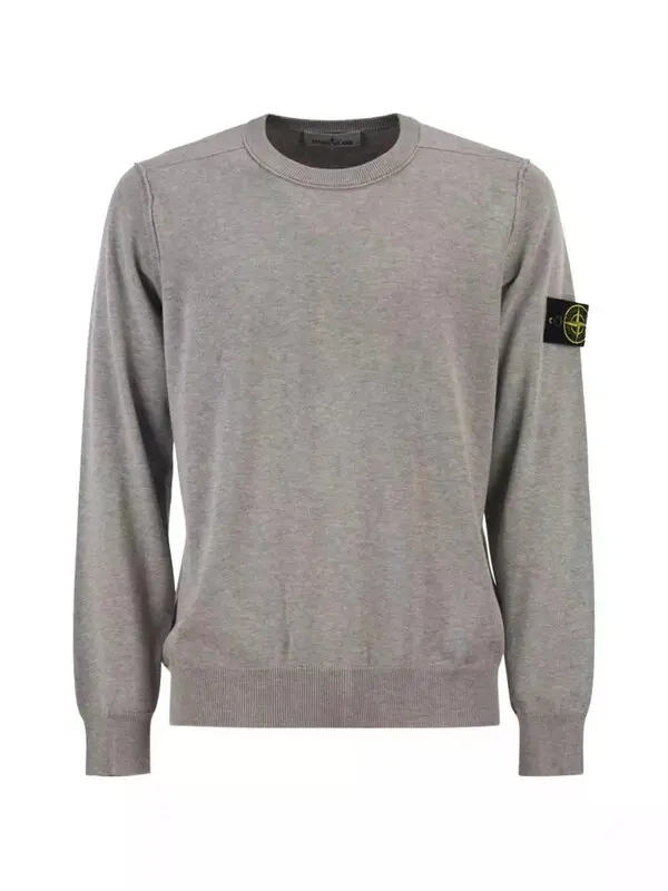 Stone Island 5100053 Compass-patch Crew-neck Sweater