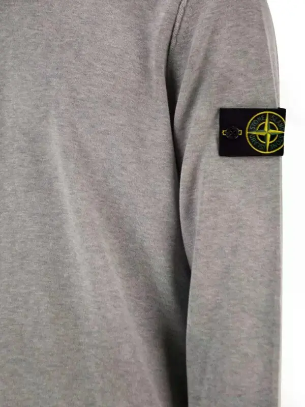 Stone Island 5100053 Compass-patch Crew-neck Sweater