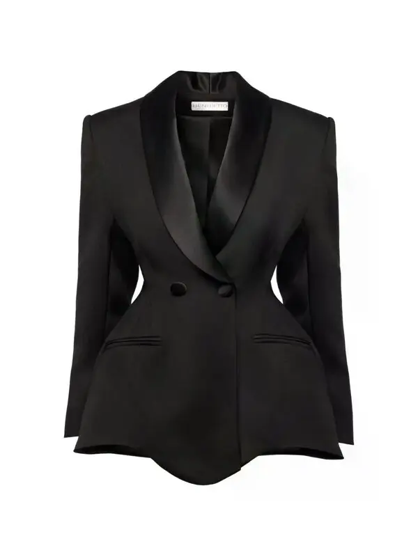BENEDETTO Shawl-lapel Asymmetric Blazer Dress