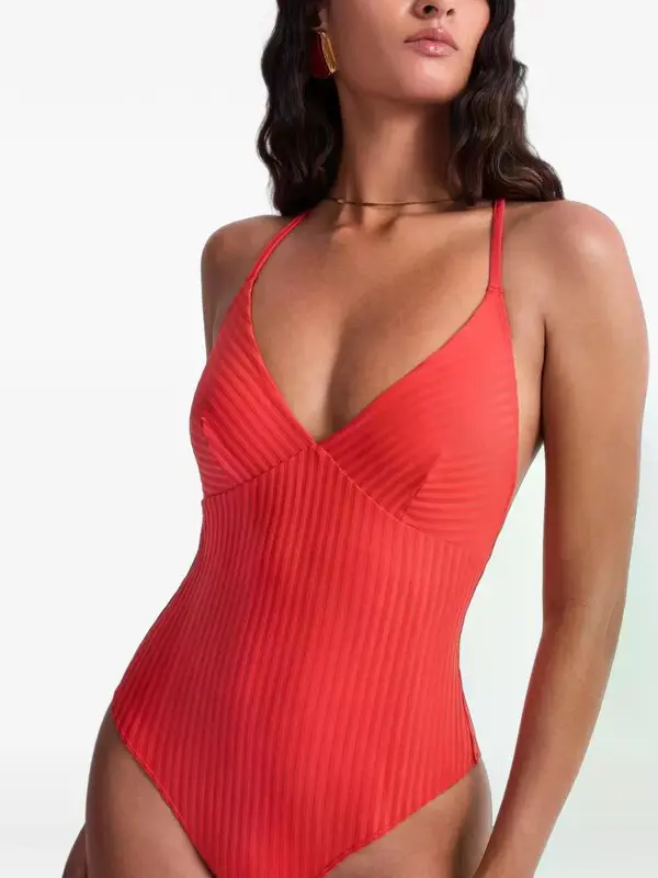 AUBADE Sun Pop Ribbed-knit Swimsuit