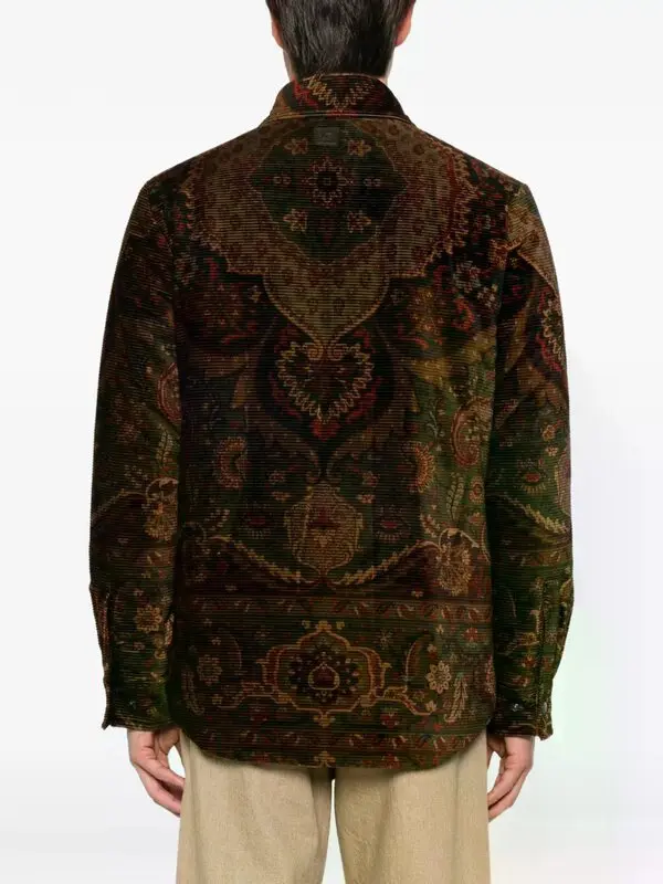 Etro Paisley-print Corduroy Padded Jacket