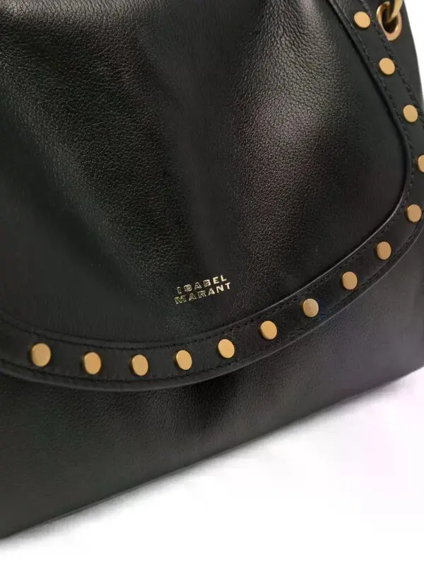 Isabel Marant Étoile Medium Chany Stud-embellished Leather Shoulder Bag