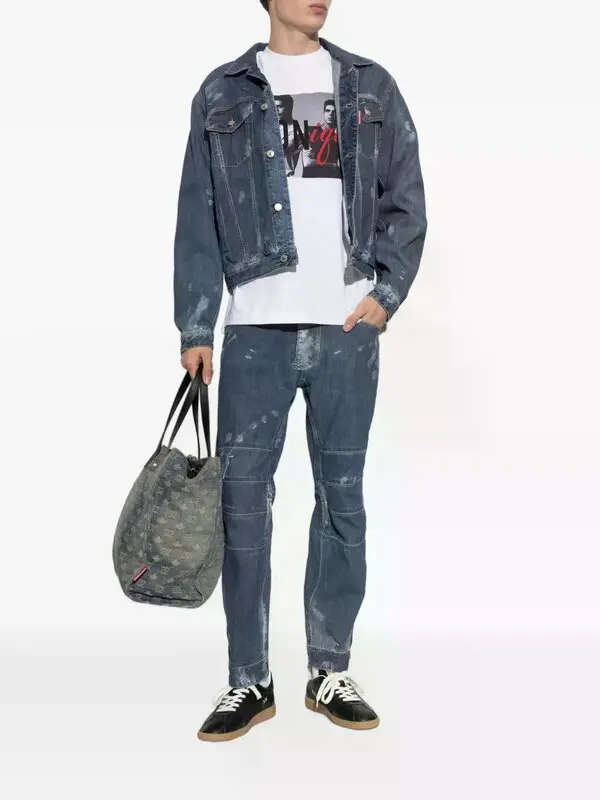 Dsquared2 Faded Panelled Jeans