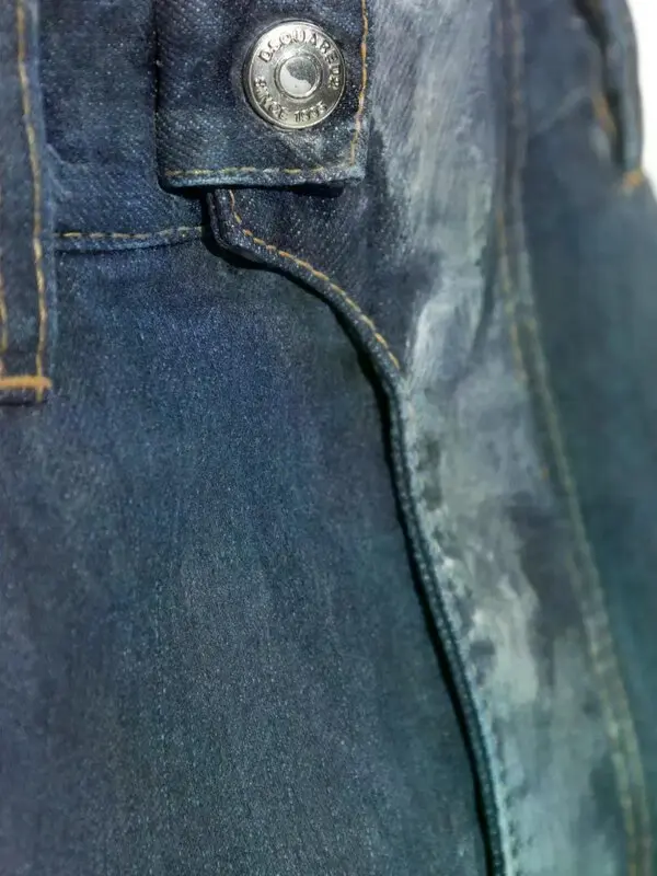 Dsquared2 Faded Panelled Jeans