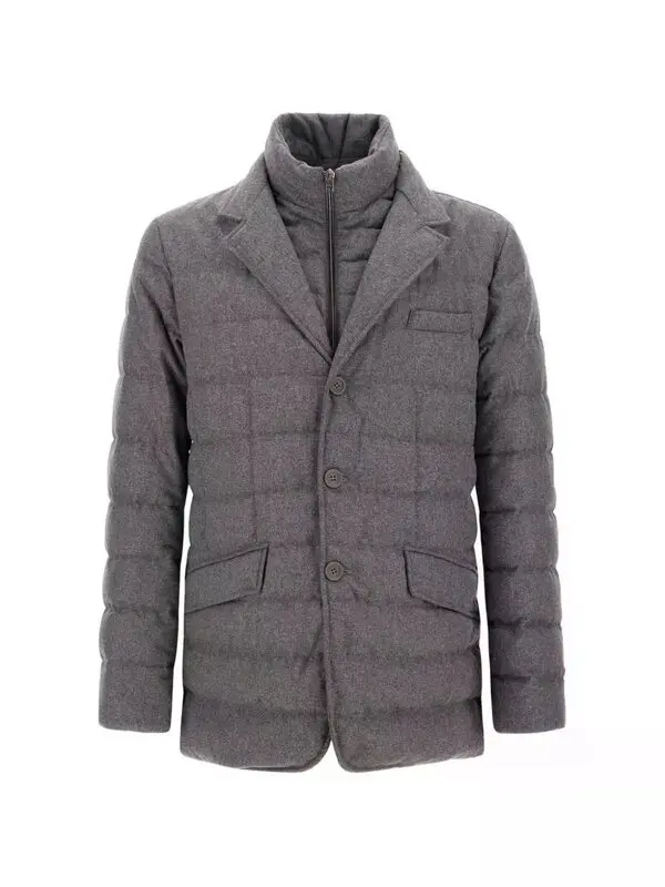 Herno Quilted Flannel Coat