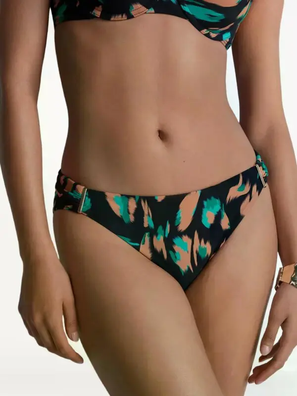 AUBADE Feline Energy Leopard-print Bikini Bottoms