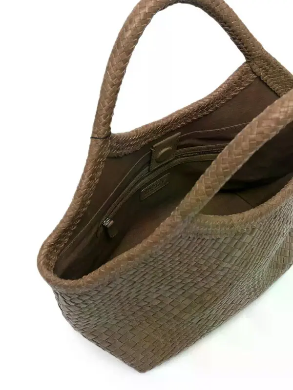 IBELIV Medium Pure Woven-leather Tote Bag