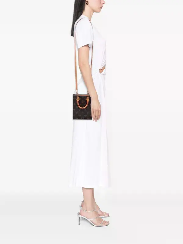 LOUIS VUITTON 2020 Monogram Petit Sac Plat Satchel
