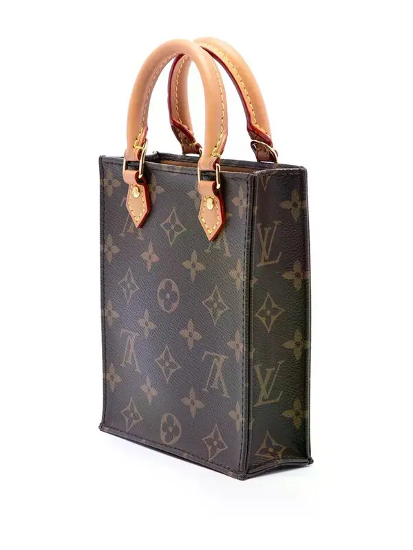 LOUIS VUITTON 2020 Monogram Petit Sac Plat Satchel