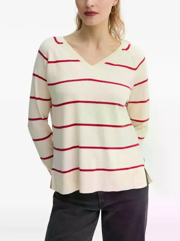 LEVI'S Petal Striped V-neck Sweater