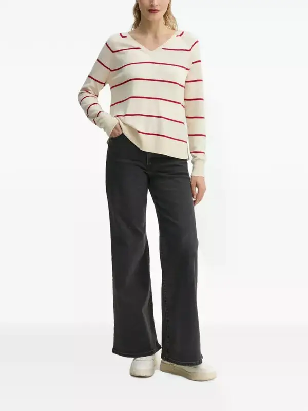 LEVI'S Petal Striped V-neck Sweater