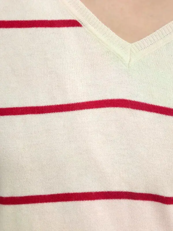 LEVI'S Petal Striped V-neck Sweater