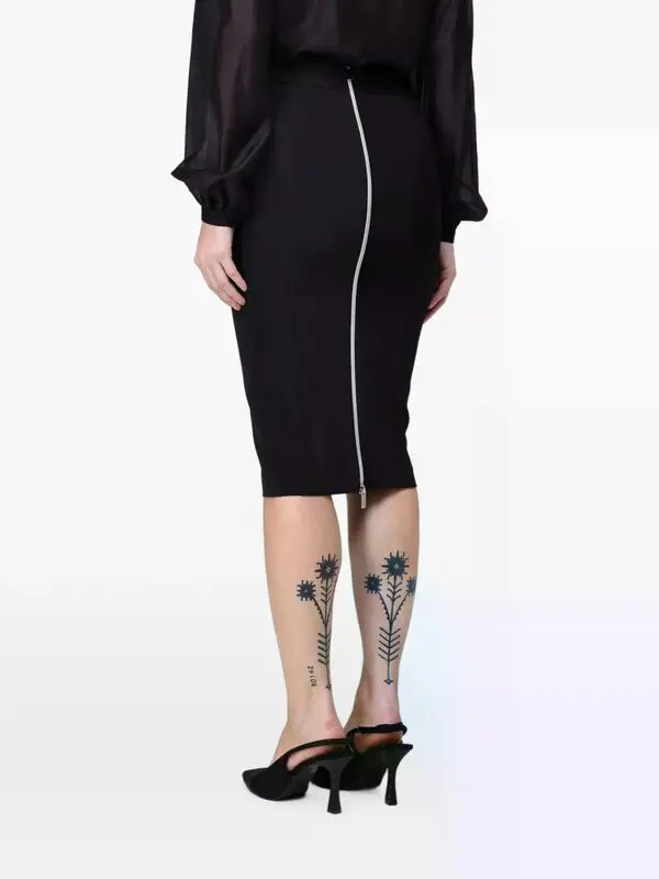 HANITA Rear-zip Pencil Skirt