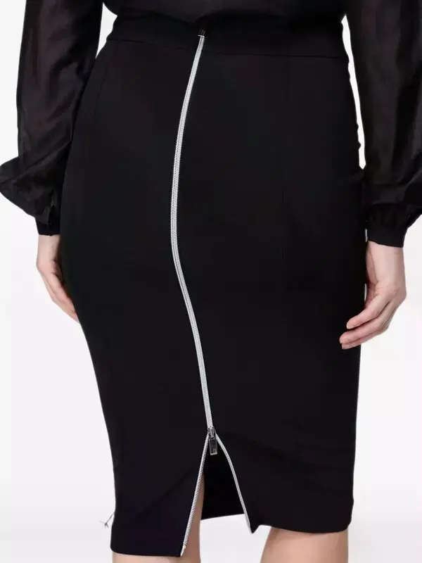 HANITA Rear-zip Pencil Skirt