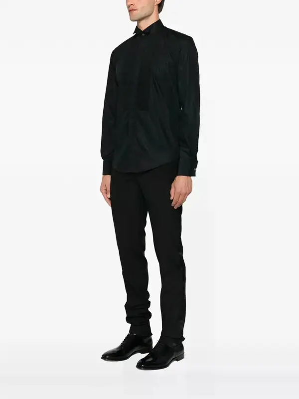 Brian Dales Pleated-bib Wing-tip Collar Shirt