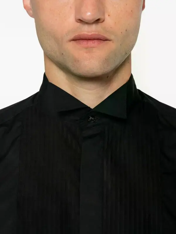 Brian Dales Pleated-bib Wing-tip Collar Shirt