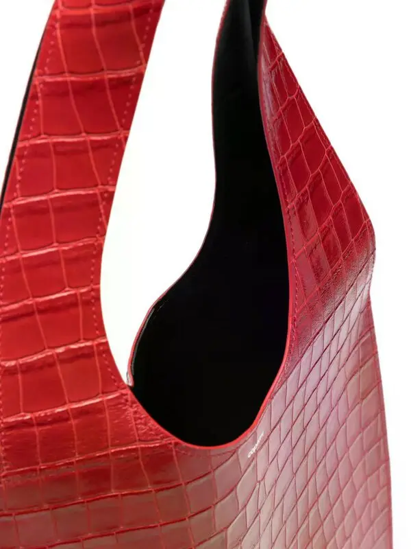 Coperni Heart Croc-effect Shoulder Bag