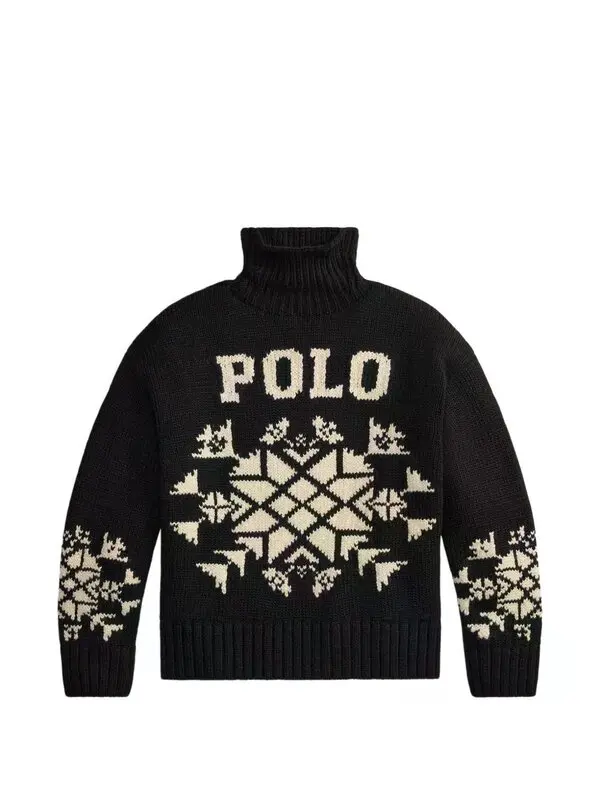 Polo Ralph Lauren Wool Turtleneck Sweater - Black