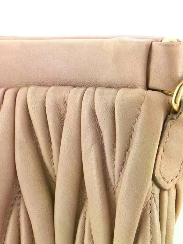 Miu Miu Flap Matelasse Leather Small Crossbody Bag