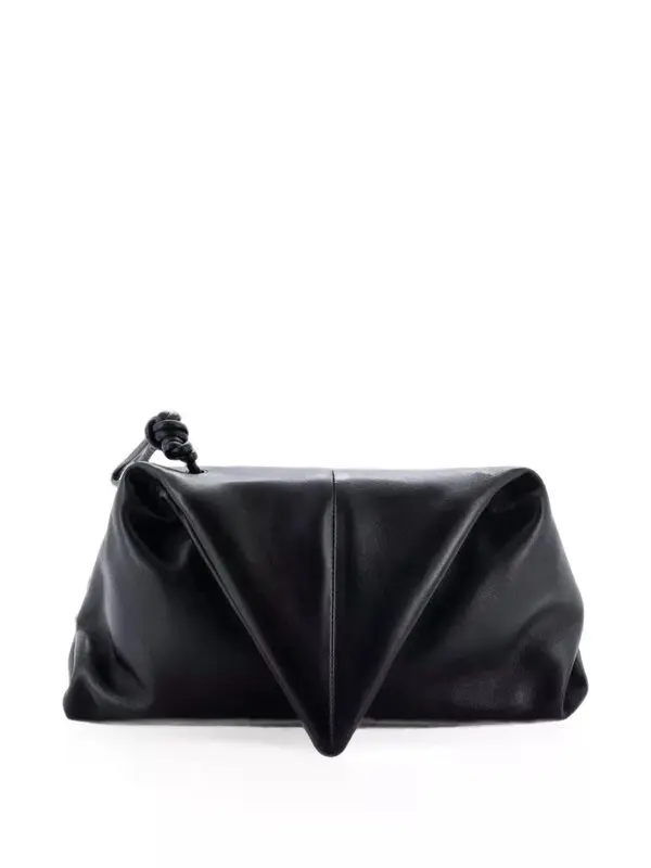 Bottega Veneta Bv Trine Fold Leather Clutch Bag