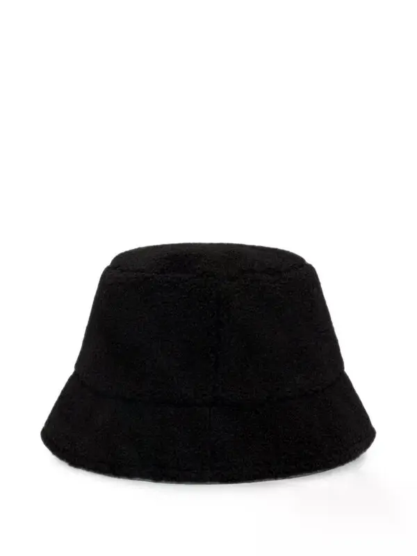 COLMAR Teddy Fleece-texture Logo-patch Bucket Hat