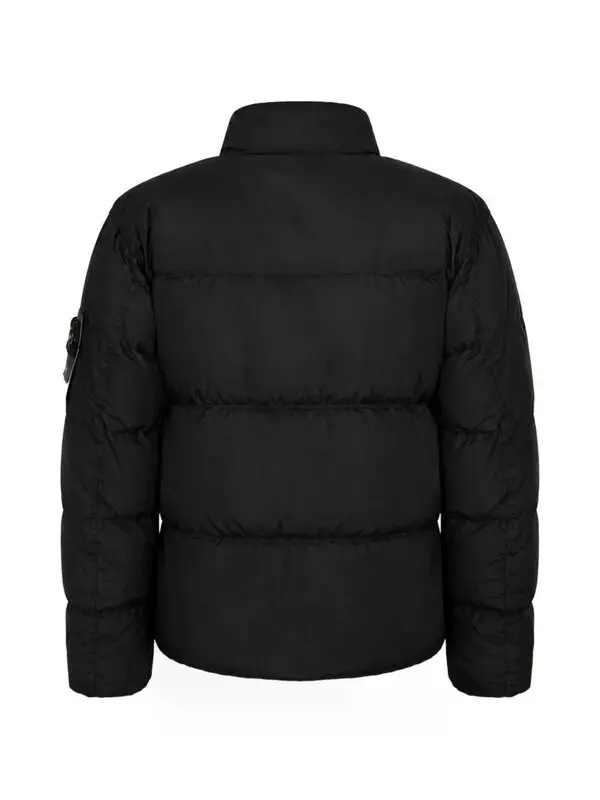Stone Island 4100109 Crinkle Reps Ny Down Jacket With Wind Resistance And Anti-drop - Black