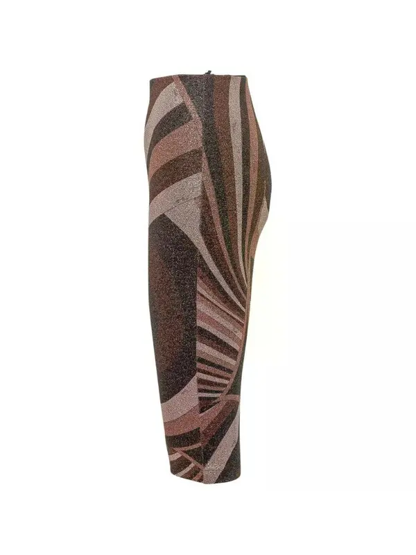 Emilio Pucci Iride-print Lurex Jersey Skirt