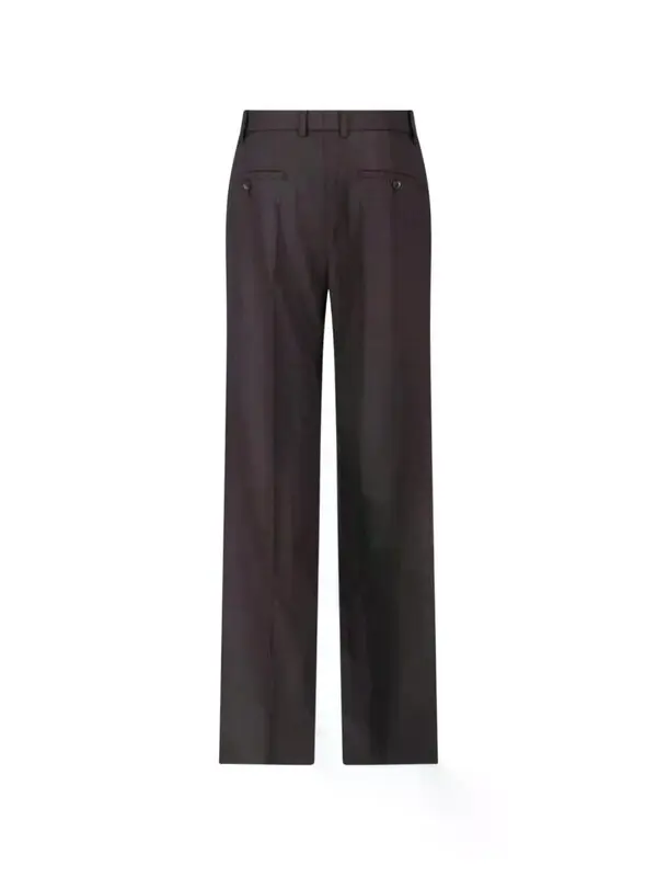 NILI LOTAN Herringbone Virgin Wool Trousers