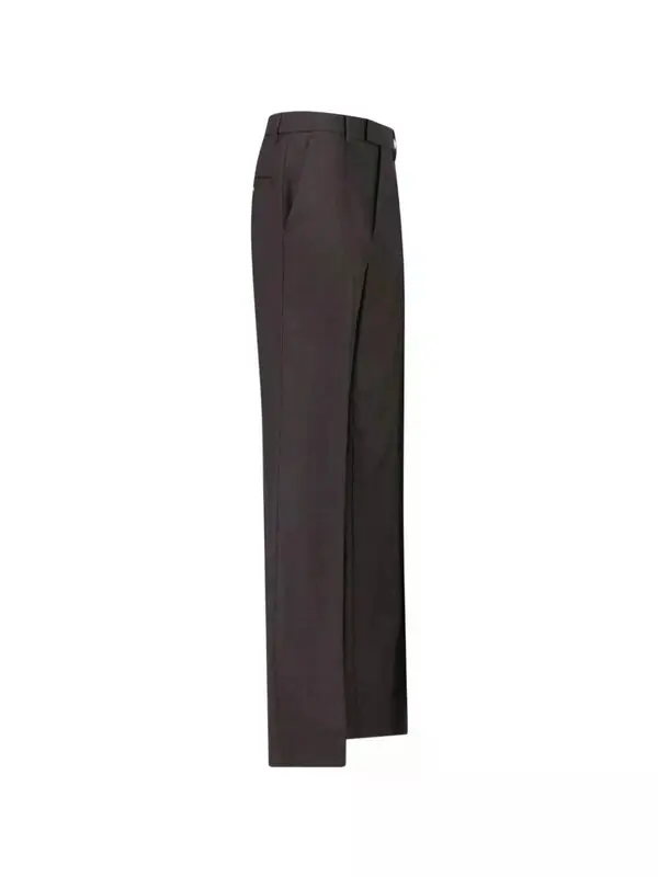 NILI LOTAN Herringbone Virgin Wool Trousers