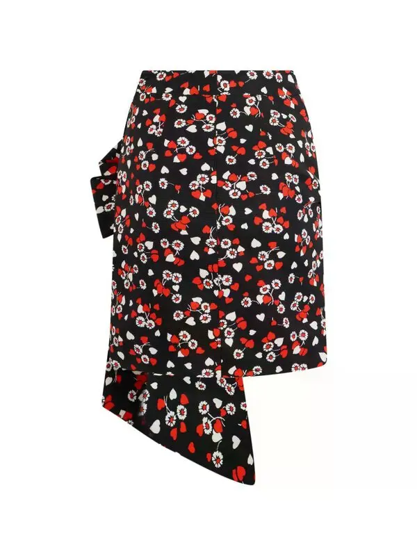 Moschino Heart-embellished Draped Mini Skirt