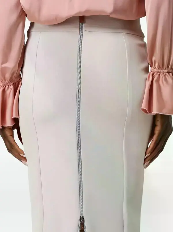 HANITA Exposed-zip Pencil Skirt
