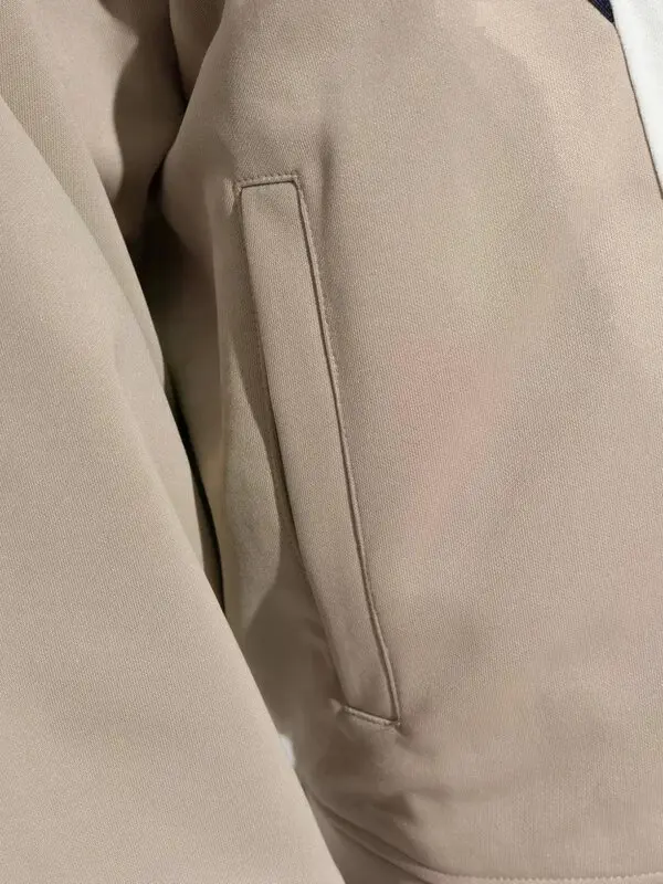 Dsquared2 Panelled Stripe-detail Track Jacket - Neutrals