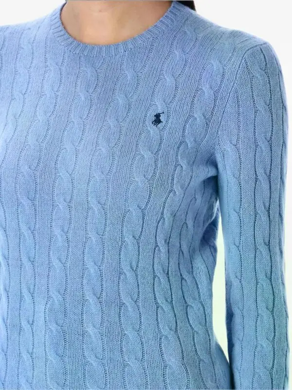 Polo Ralph Lauren Cable-knit Embroidered-logo Sweater