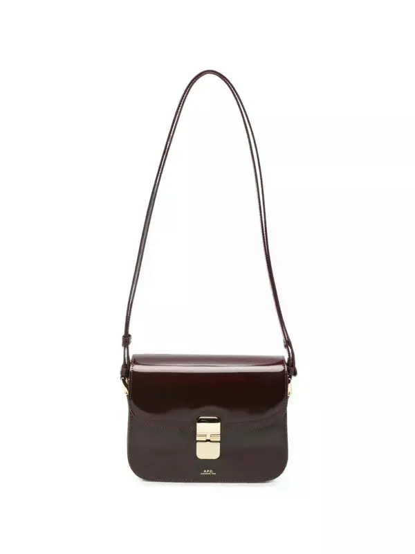 A.p.c. Small Grace Patent-leather Shoulder Bag