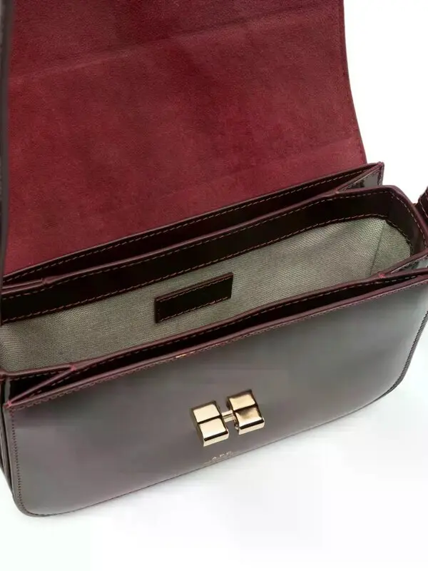 A.p.c. Small Grace Patent-leather Shoulder Bag